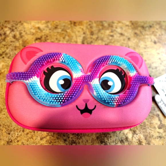 Zipit | Office | Girls Pink And Purple Pencil Case With Eyes And ...